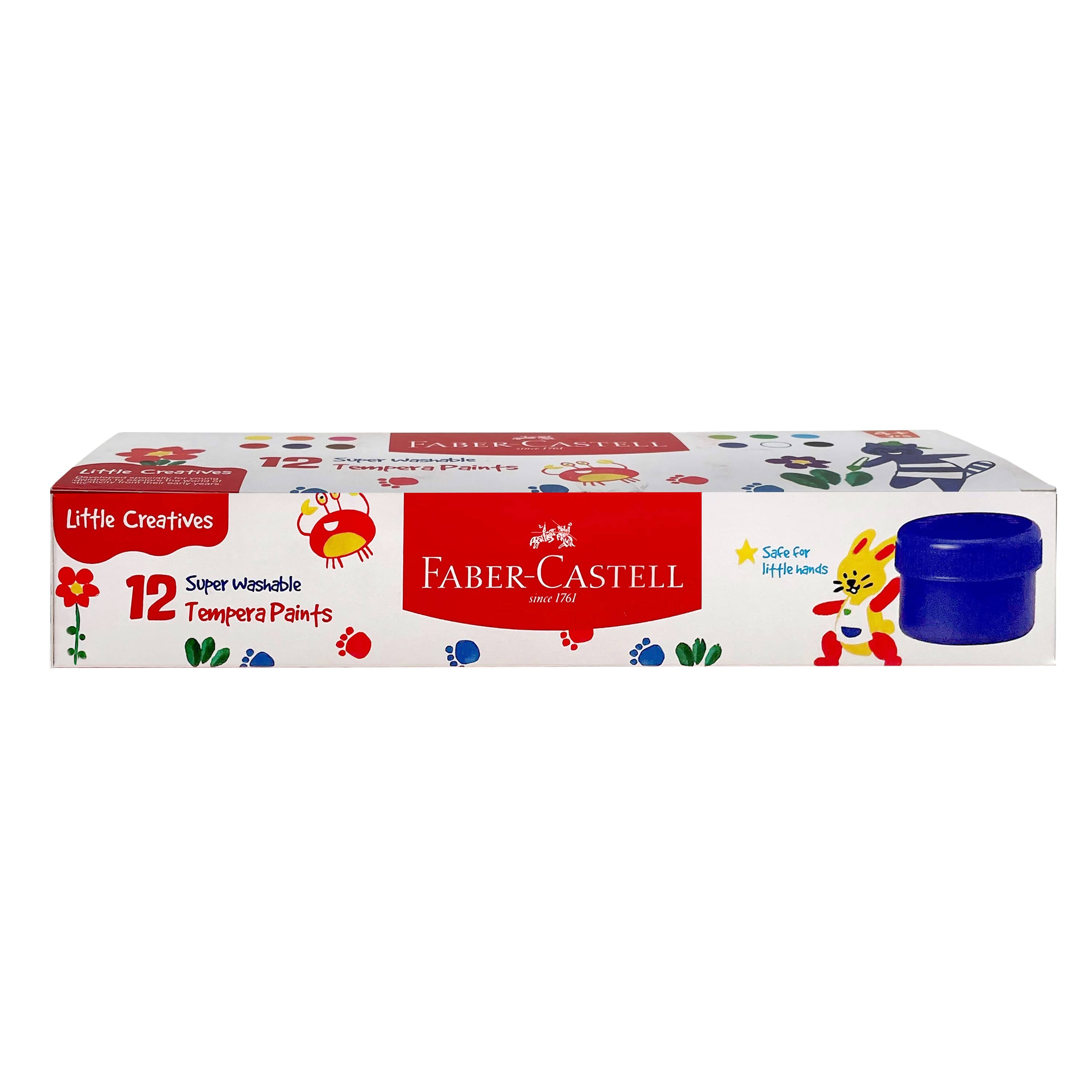 Little Creatives Super Washable Tempera Paints Set of 12 – Pinwheels ...