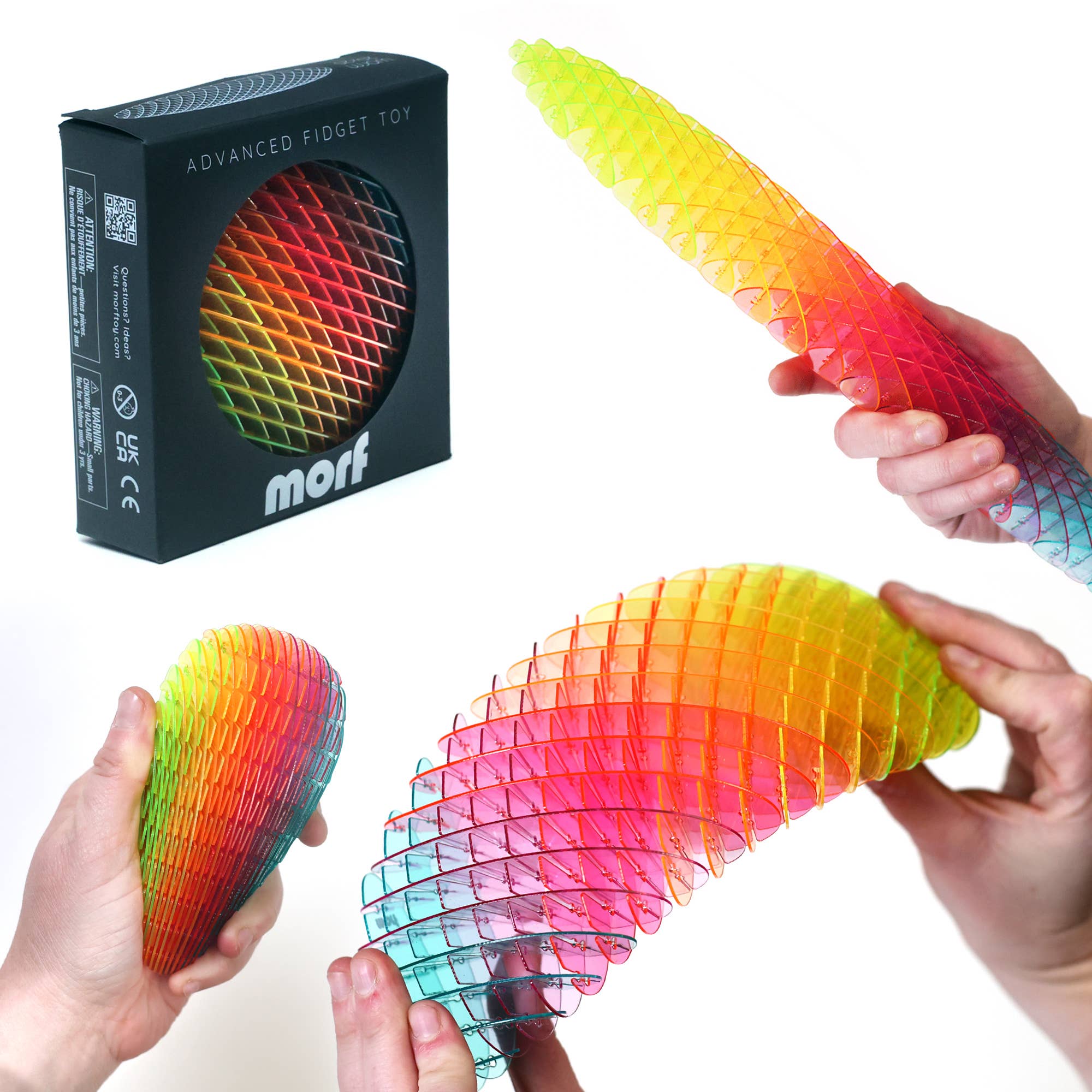 Morf Fidget Worm Rainbow Big – Pinwheels Toys & Games