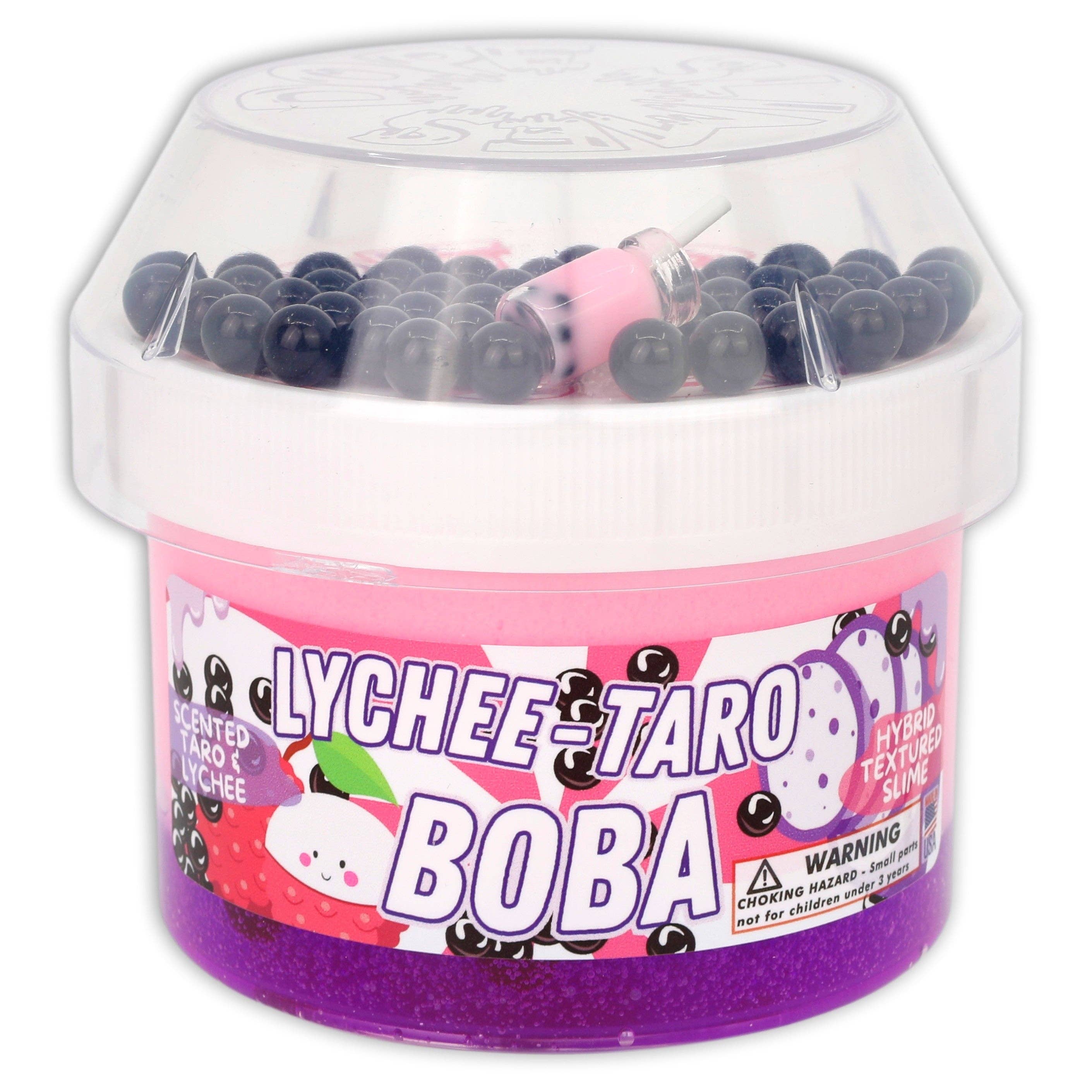 Lychee Taro Boba - Hybrid Textured Slime – Pinwheels Toys & Games