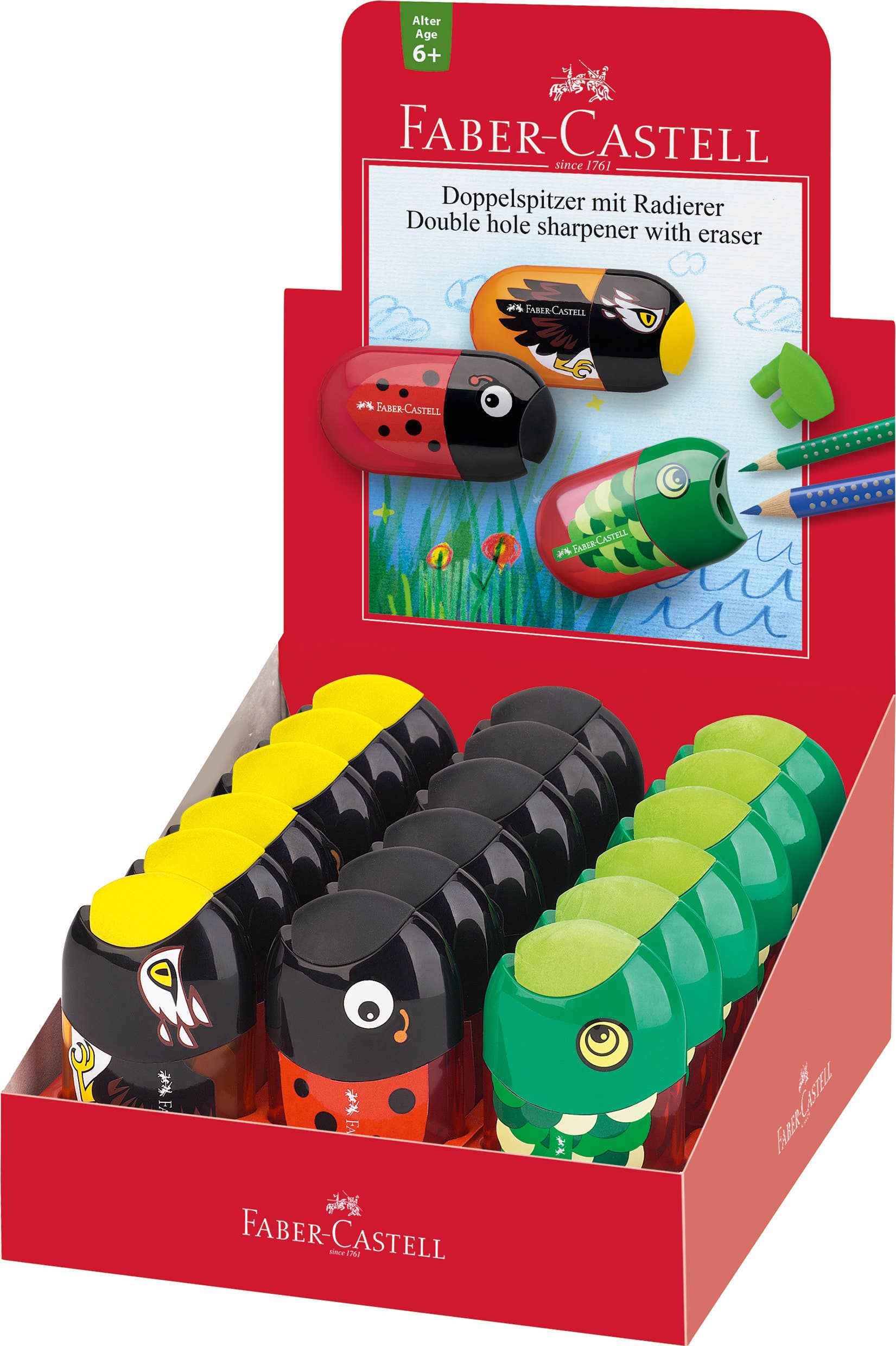 Animal Motif Assorted Pencil Sharpener Display – Pinwheels Toys & Games